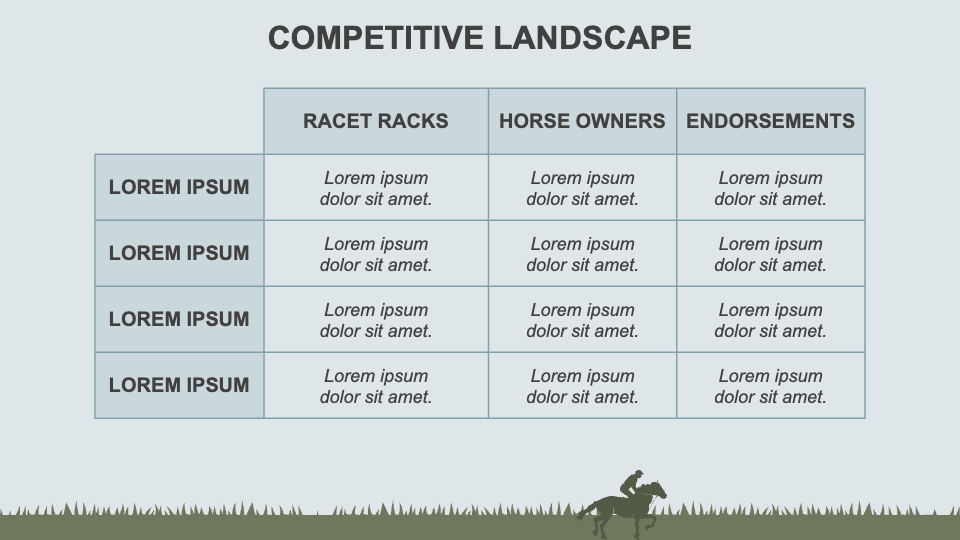 Horse Racing Pitch Deck for PowerPoint and Google Slides - PPT Slides