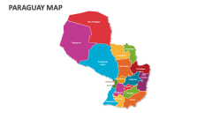 Paraguay map for Google Slides and PowerPoint - PPT Slides