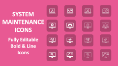 System Maintenance Icons for Google Slides and PowerPoint