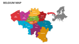 Belgium Map for Google Slides and PowerPoint - PPT Slides