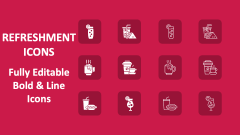 Refreshment Icons for Google Slides and PowerPoint
