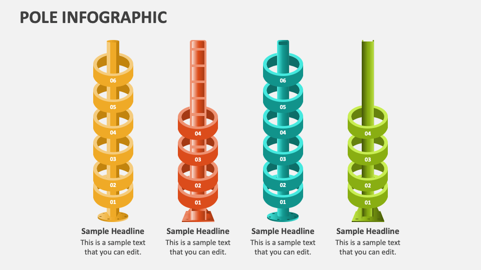 Pole Infographic PowerPoint and Google Slides Template - PPT Slides