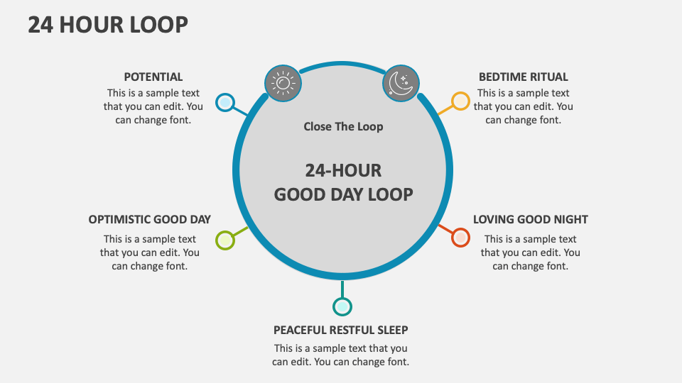 24 Hour Loop PowerPoint and Google Slides Template - PPT Slides