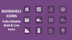Bookshelf Icons for Google Slides and PowerPoint