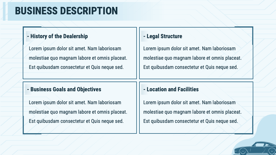 Car Dealership Business Plan PowerPoint and Google Slides Template ...