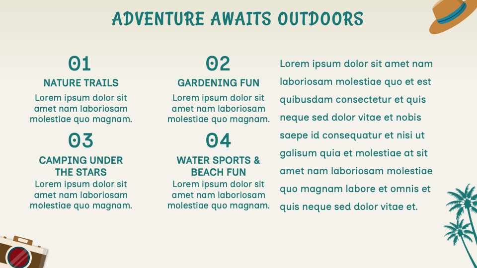 Free - Summer Holidays Presentation Theme for Google Slides and ...