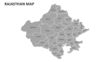 Rajasthan Map for Google Slides and PowerPoint - PPT Slides