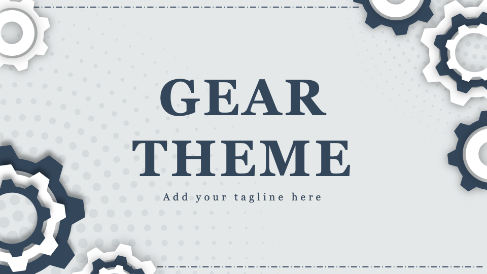 Free Gear Presentation Theme for Google Slides and PowerPoint