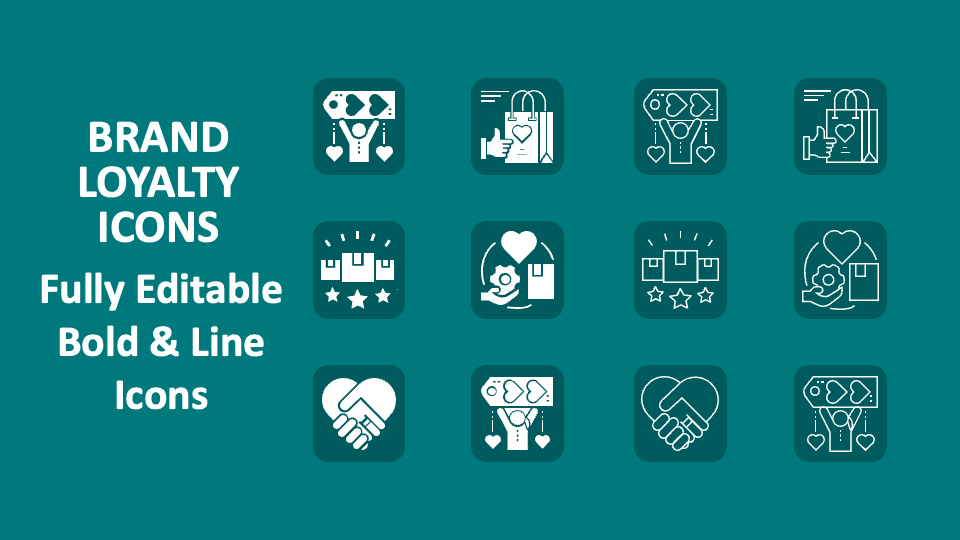 Brand Loyalty Icons for PowerPoint and Google Slides - PPT Slides