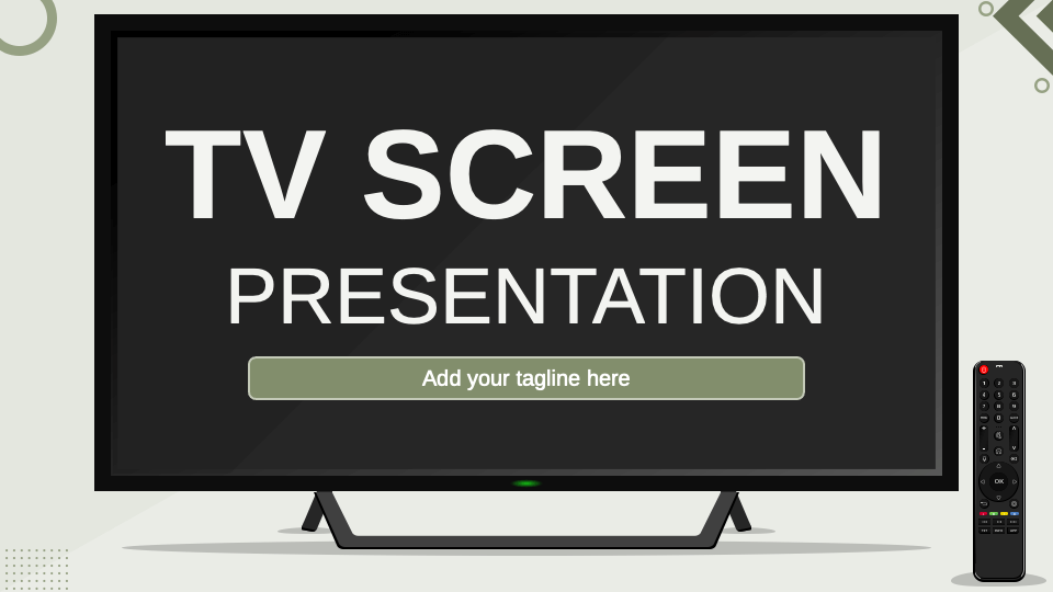Free TV Screen Presentation Theme for Google Slides and PowerPoint