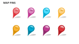 Map Pins for Google Slides and PowerPoint - PPT Slides