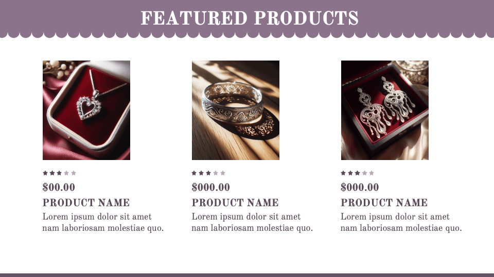 Free Jewellery Store Template for Google Slides and PowerPoint - PPT Slides