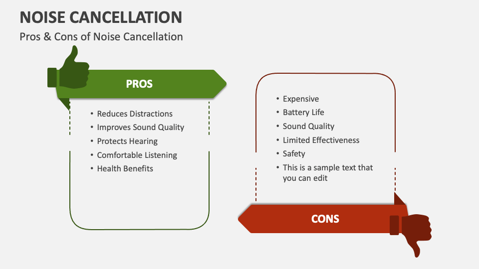 Noise Cancellation PowerPoint and Google Slides Template - PPT Slides