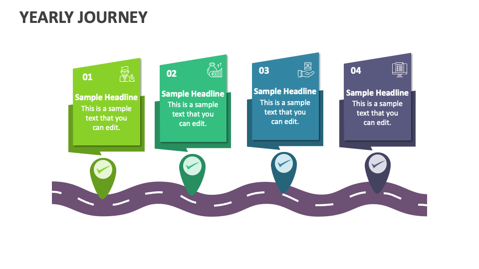 Yearly Journey PowerPoint and Google Slides Template - PPT Slides