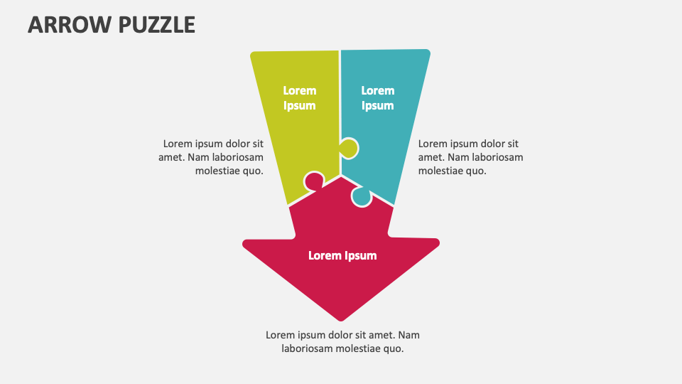 Arrow Puzzle for PowerPoint and Google Slides - PPT Slides