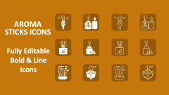 Aroma Sticks Icons for PowerPoint and Google Slides - PPT Slides