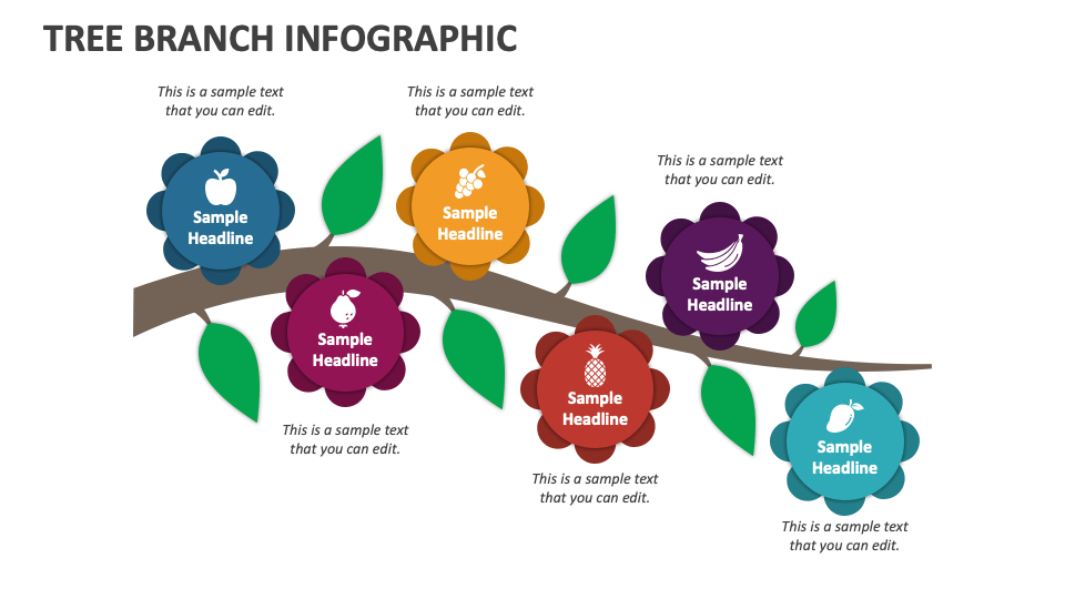 Tree Branch Infographic PowerPoint and Google Slides Template - PPT Slides