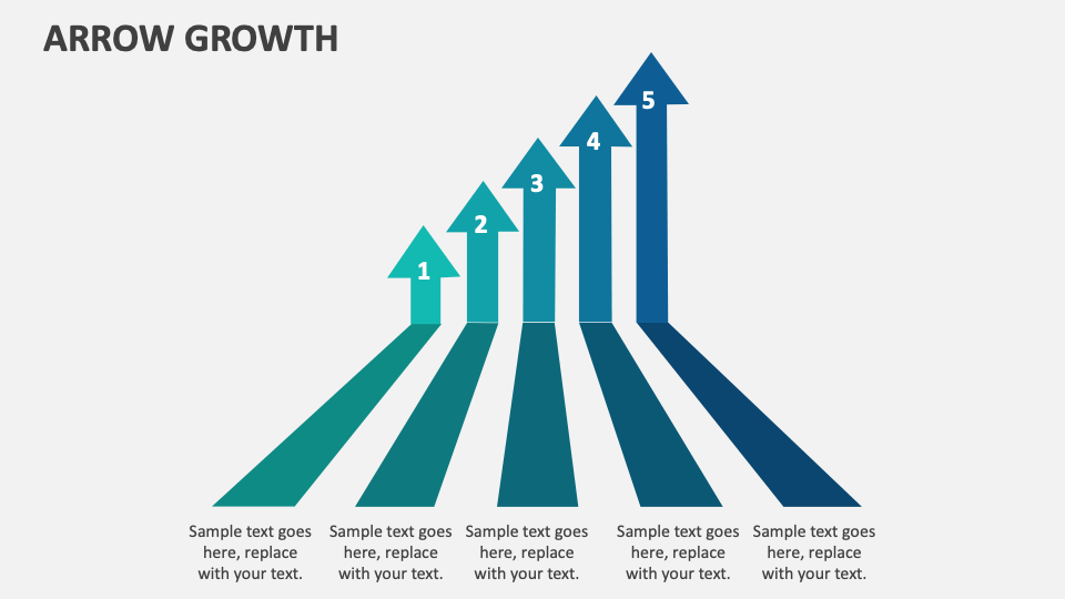 Arrow Growth PowerPoint and Google Slides Template - PPT Slides