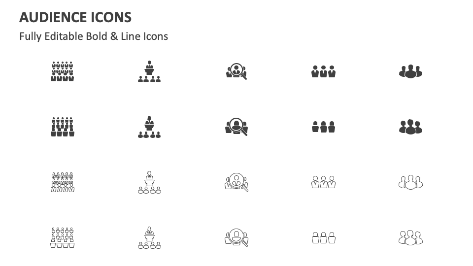 Audience Icons for Google Slides and PowerPoint