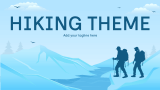 Free Hiking Presentation Theme for Google Slides and PowerPoint