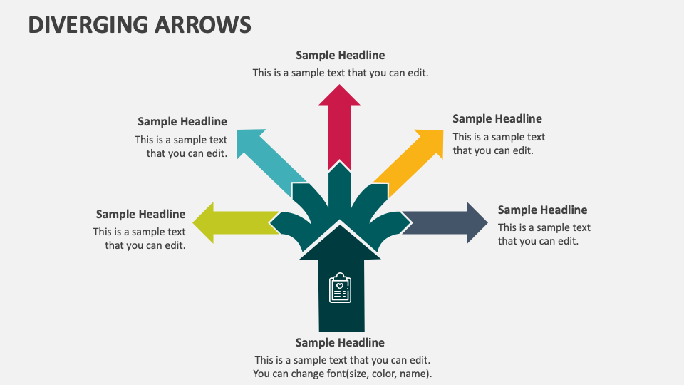 Diverging Arrows PowerPoint and Google Slides Template - PPT Slides