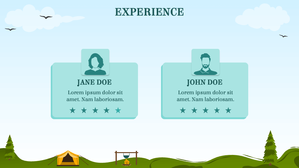 Free Summer Camp Presentation Theme for Google Slides and PowerPoint