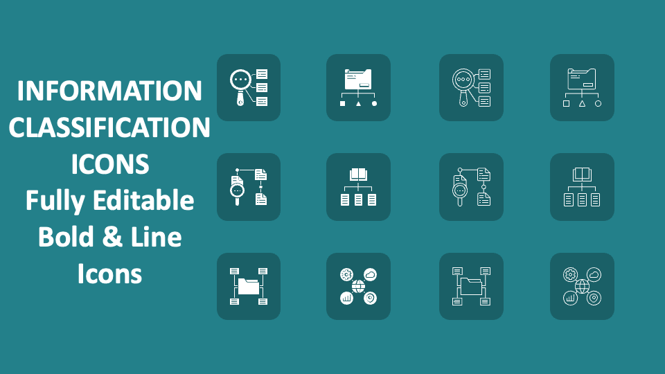 Information Classification Icons for Google Slides and PowerPoint