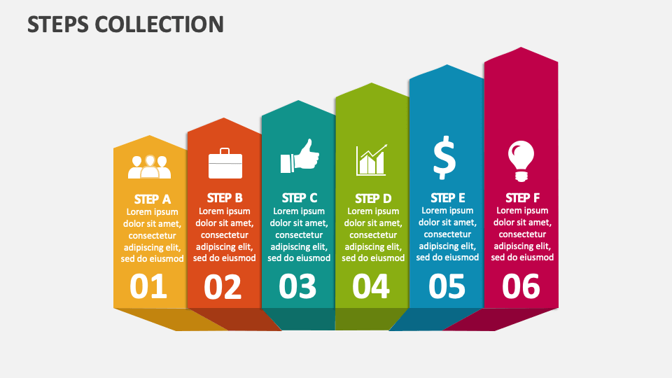 Steps Collection Template for PowerPoint and Google Slides - PPT Slides