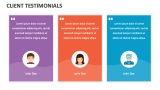 Client Testimonials PowerPoint and Google Slides Template - PPT Slides
