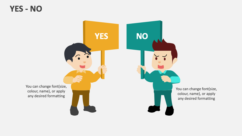 Yes or No PowerPoint and Google Slides Template - PPT Slides