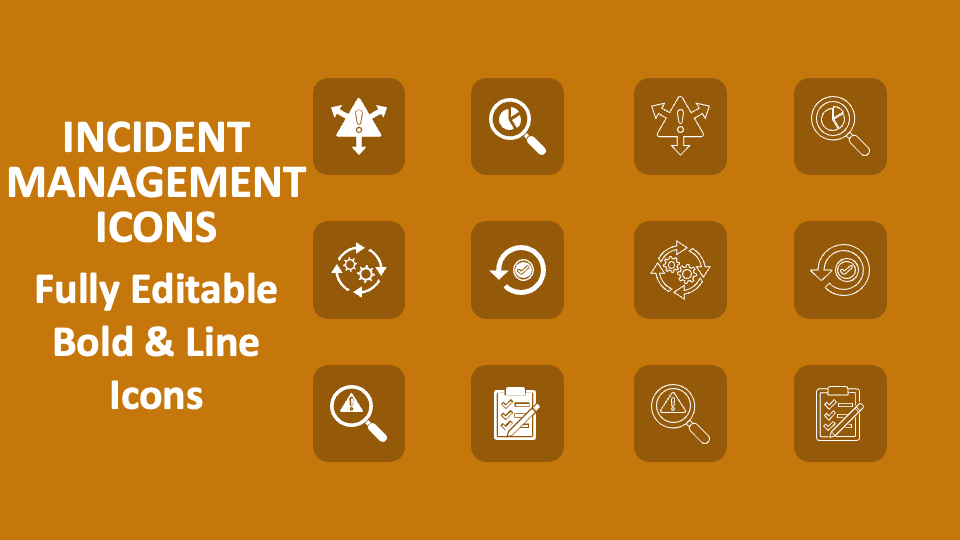 Incident Management Icons for Google Slides and PowerPoint