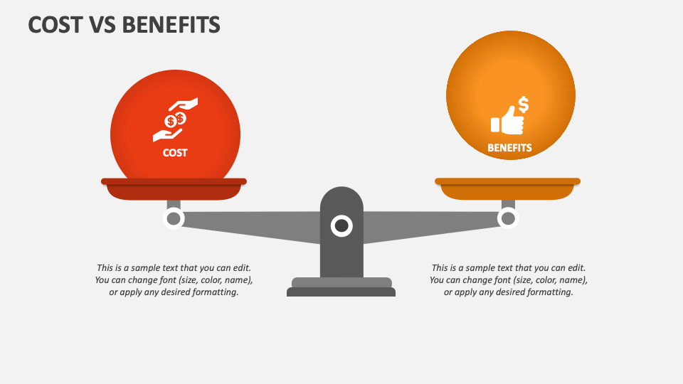 Cost Vs Benefits PowerPoint and Google Slides Template - PPT Slides Cost Vs Benefits PowerPoint and Google Slides Template - PPT Slides