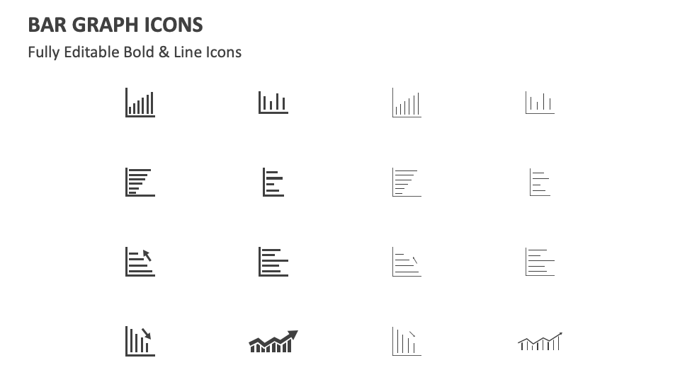 Bar Graph Icons for Google Slides and PowerPoint