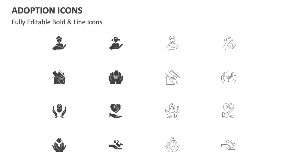 Adoption Icons for Google Slides and PowerPoint