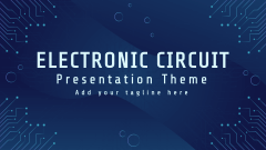 Free Electronic Circuit Presentation Theme for Google Slides and PowerPoint