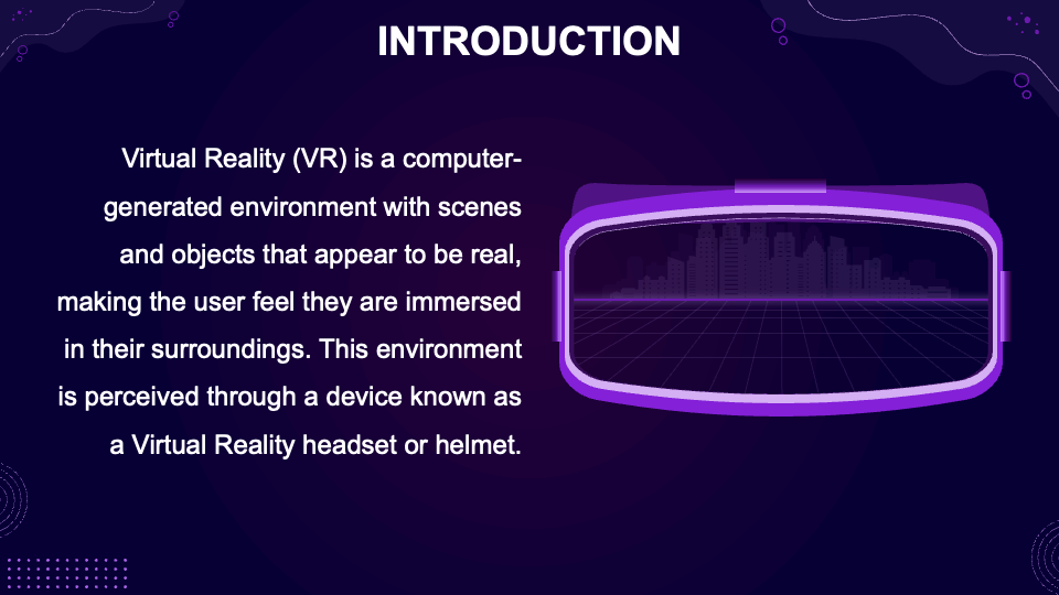 Virtual Reality (VR) Theme for Google Slides and PowerPoint