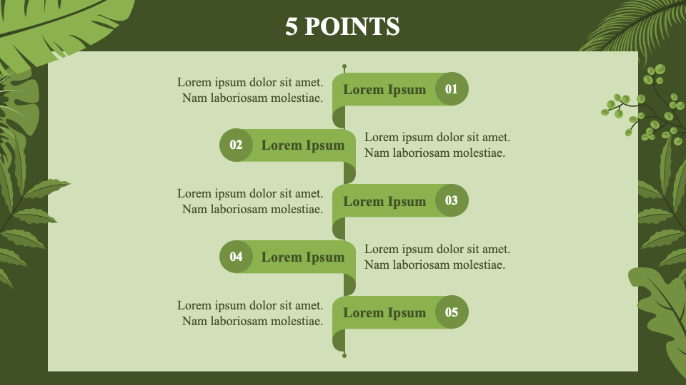 Free Greenery Presentation Theme for Google Slides and PowerPoint