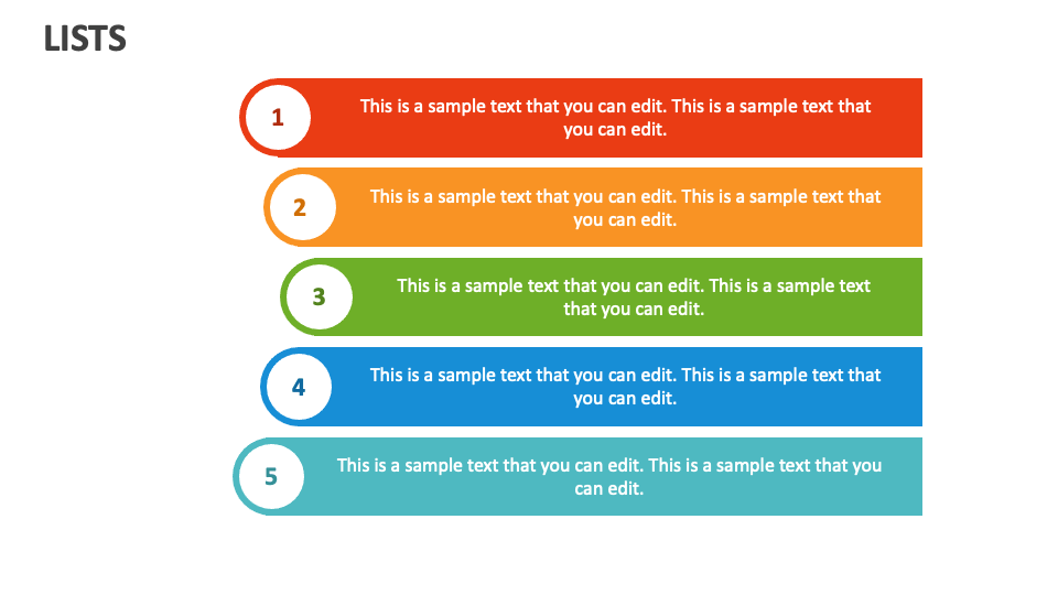 Lists Template for PowerPoint and Google Slides - PPT Slides