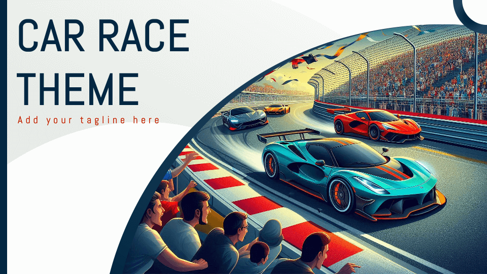 Free Car Race Theme for Google Slides and PowerPoint
