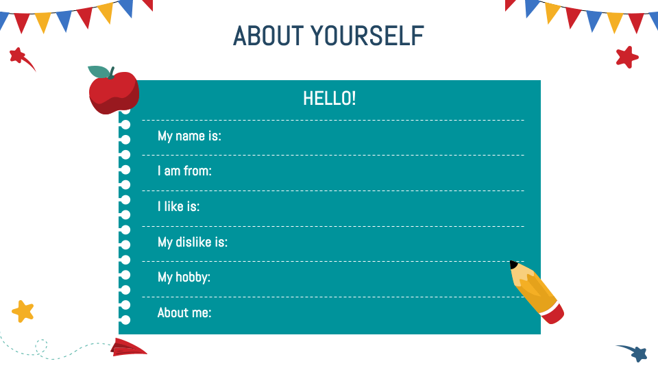 Free First Day at School Presentation for Google Slides and PowerPoint