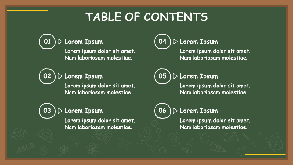 Free Doodle Chalkboard Theme for Google Slides and PowerPoint