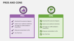 Pros and Cons Template for PowerPoint and Google Slides - PPT Slides