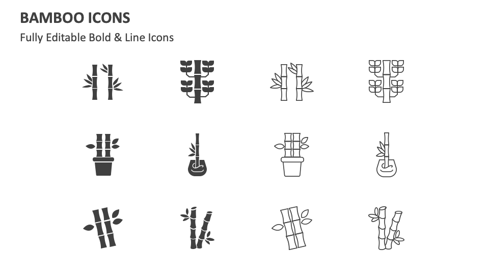 Bamboo Icons for PowerPoint and Google Slides - PPT Slides