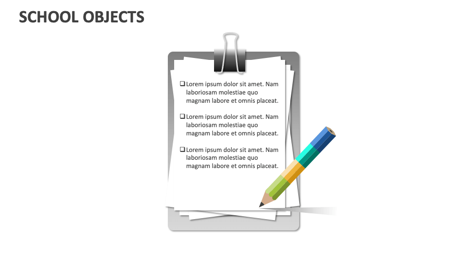 School Objects Template For Powerpoint And Google Slides Ppt Slides