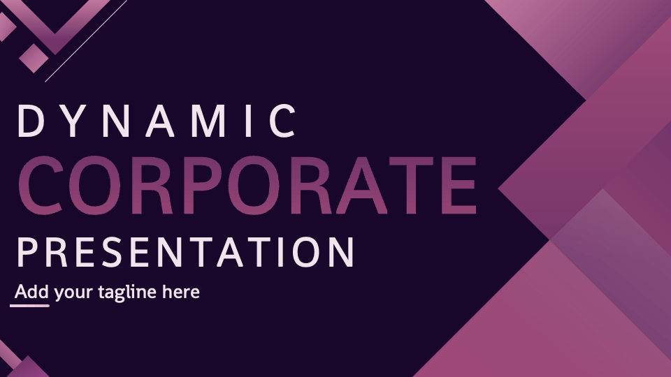 Dynamic Corporate Presentation for Google Slides and PowerPoint