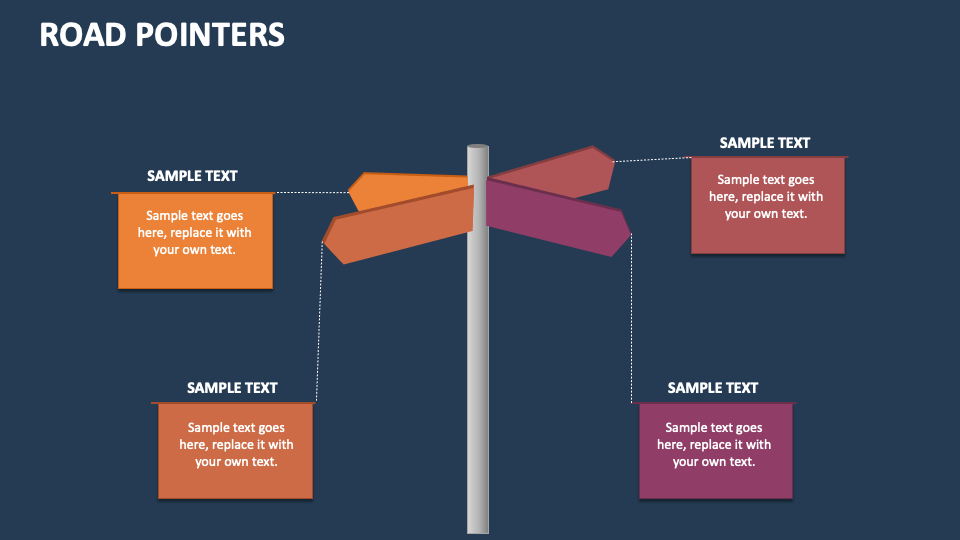 Road Pointers Template for PowerPoint and Google Slides - PPT Slides