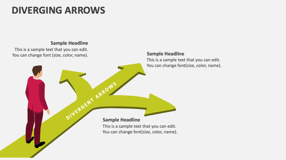 Diverging Arrows PowerPoint and Google Slides Template - PPT Slides