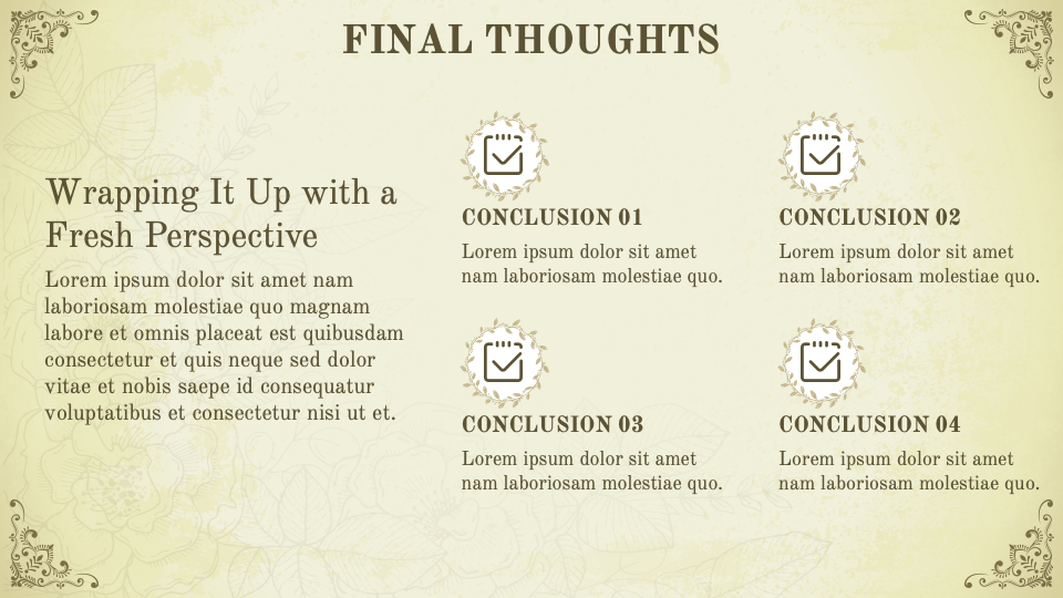 Free - Elegant Vintage Style Presentation Theme for Google Slides and ...