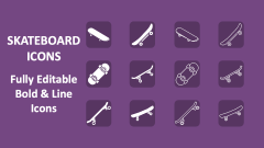 Skateboard Icons for PowerPoint and Google Slides - PPT Slides