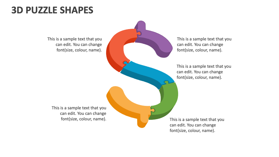 3D Puzzle Shapes PowerPoint and Google Slides Template - PPT Slides